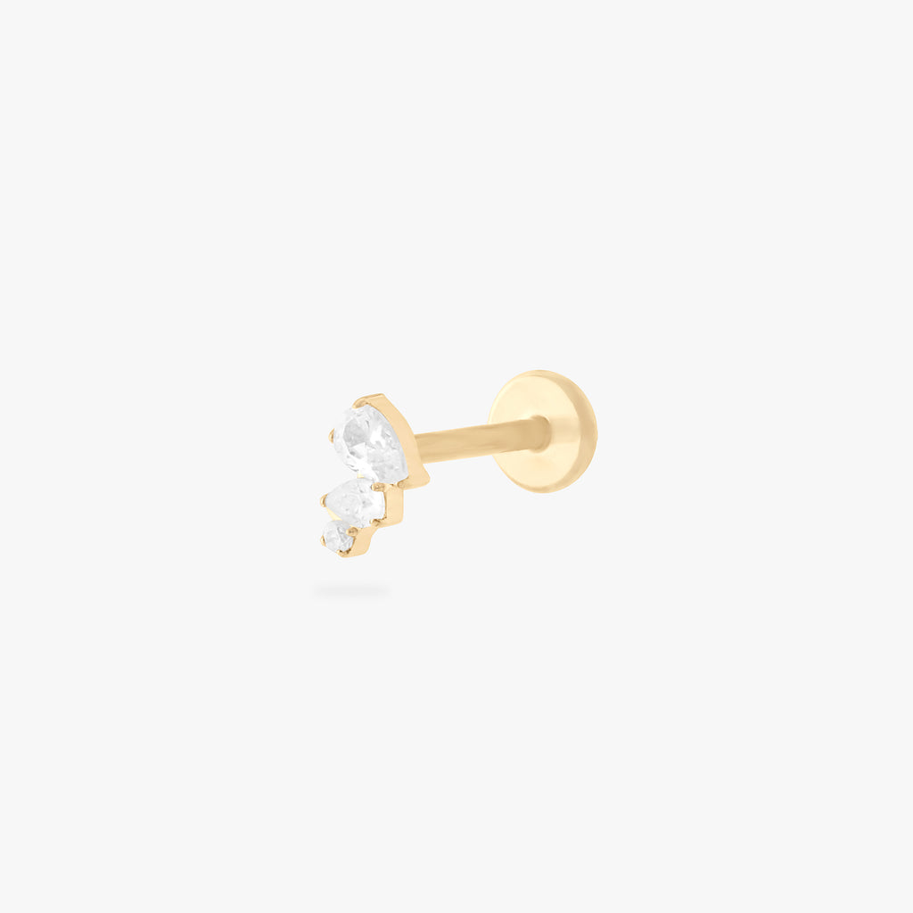Pear Cluster Flatback Stud – Studs