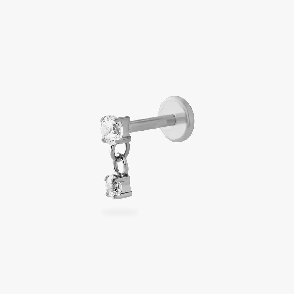 Titanium Dangle Flatback – Studs